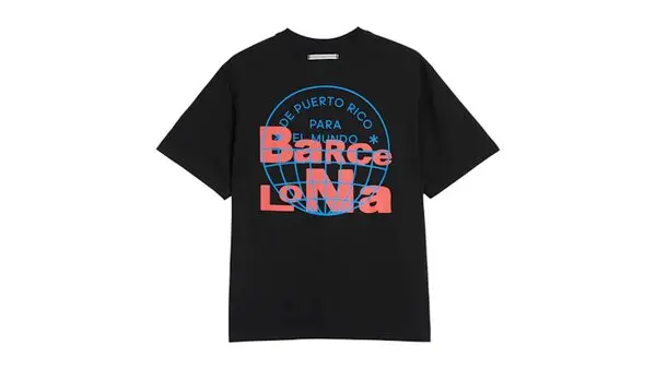 Adidas X Bad Bunny Dtmf Tour Barcelona Heavyweight Merch Tee Shirt - Black