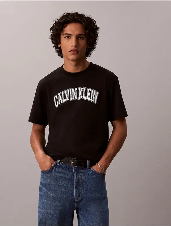 Calvin Klein Varsity Tee - Black