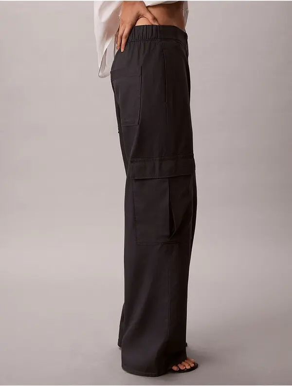 Calvin Klein Cotton Stretch Twill Cargo Pants - Turbulence