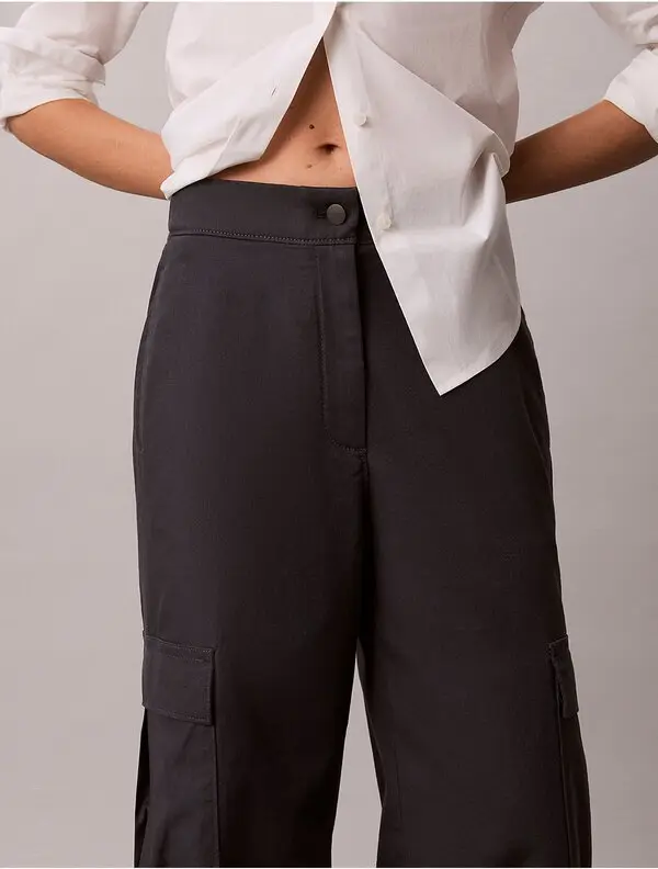 Calvin Klein Cotton Stretch Twill Cargo Pants - Turbulence