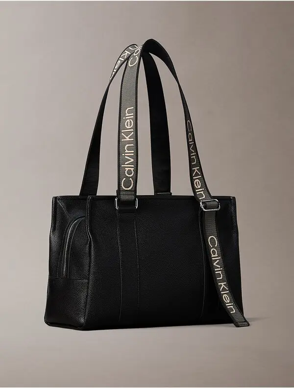 Calvin Klein Logo Strap Tote Bag