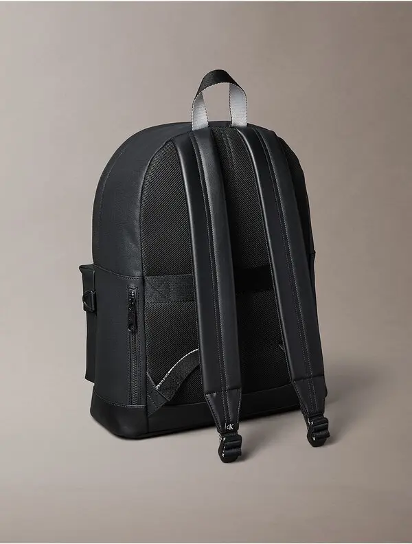 Calvin Klein Textured Mix Flap Backpack