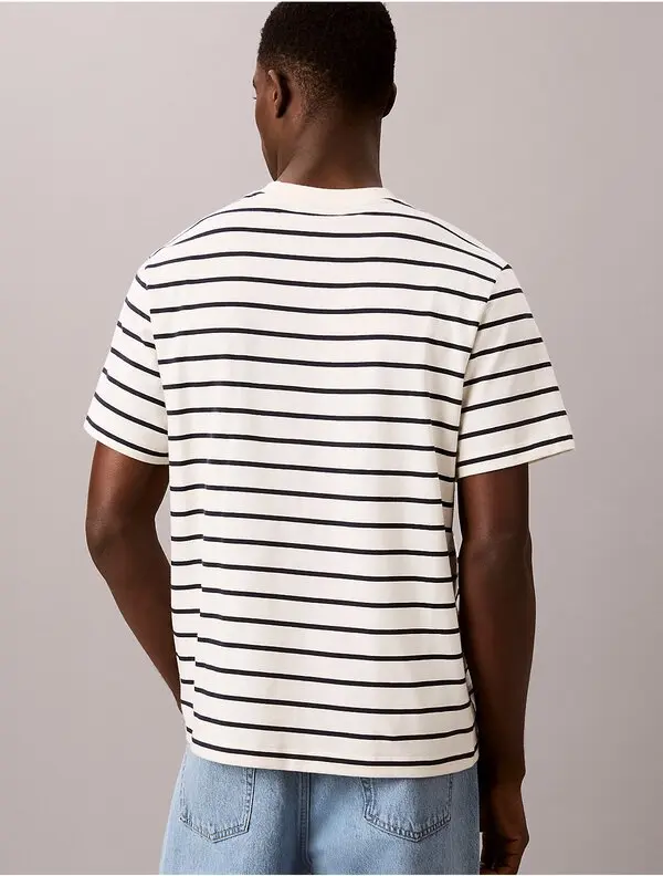 Calvin Klein Graphic Stripe Relaxed T-shirt - Tofu