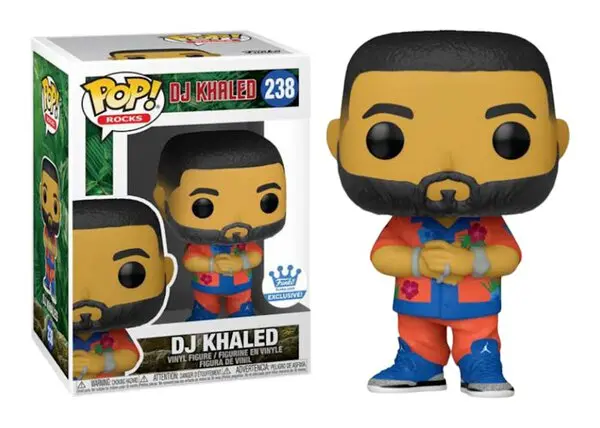FUNKO Pop! Rocks Dj Khaled Hawaiian Shirt Shop Exclusive Figure #238 - Multicolor