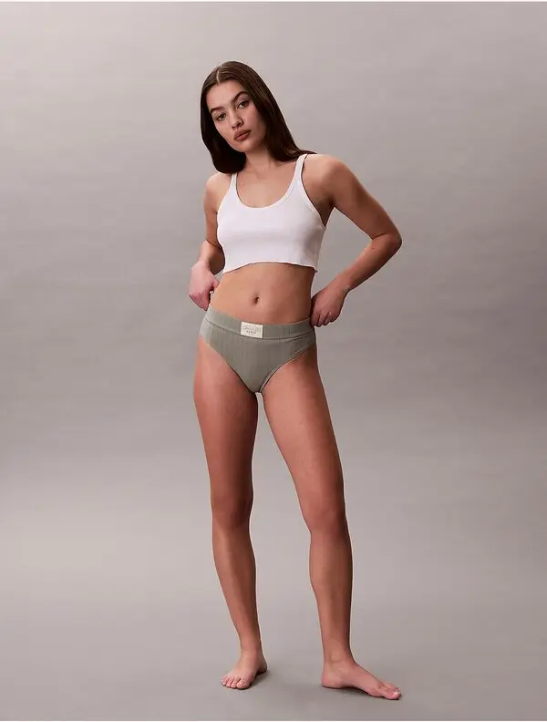 Calvin Klein Heritage Classic Cotton Stretch Thong - Shadow
