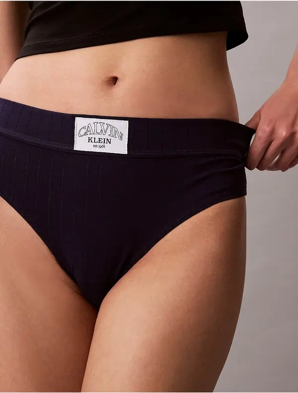 Calvin Klein Heritage Classic Cotton Stretch Bikini - Evening Blue