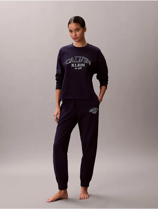 Calvin Klein Logo Cotton Jersey Sleep Joggers
