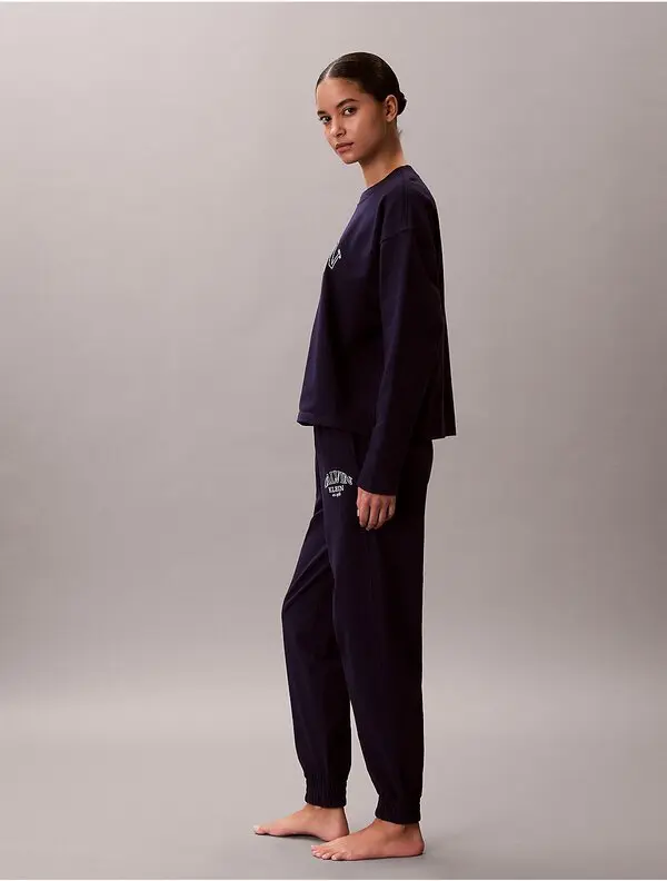 Calvin Klein Logo Cotton Jersey Sleep Joggers
