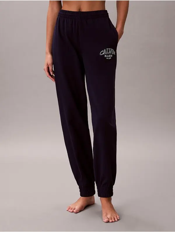 Calvin Klein Logo Cotton Jersey Sleep Joggers