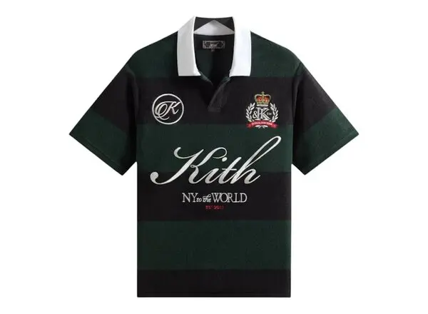 Kith Jacquard Towel Terry Ray Polo Shirt - Stadium