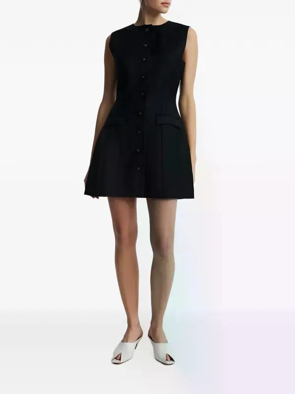 Anna Quan Sofia Button-front Mini Dress