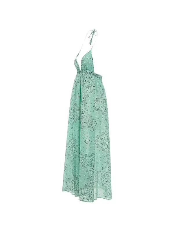 MC2 SAINT BARTH Zucky Bandana Print Maxi Dress