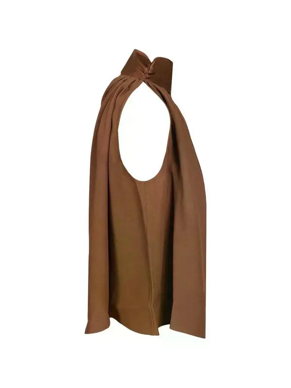 TALLER MARMO Draped Fringe Blouse