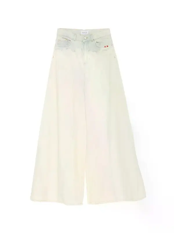 AMISH SUPPLIES Carly Bleached Wide-leg Jeans