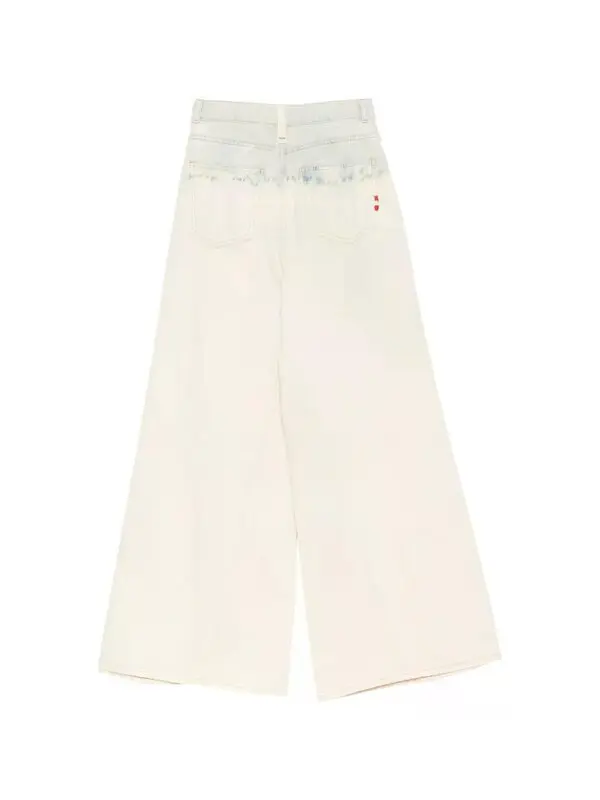 AMISH SUPPLIES Carly Bleached Wide-leg Jeans
