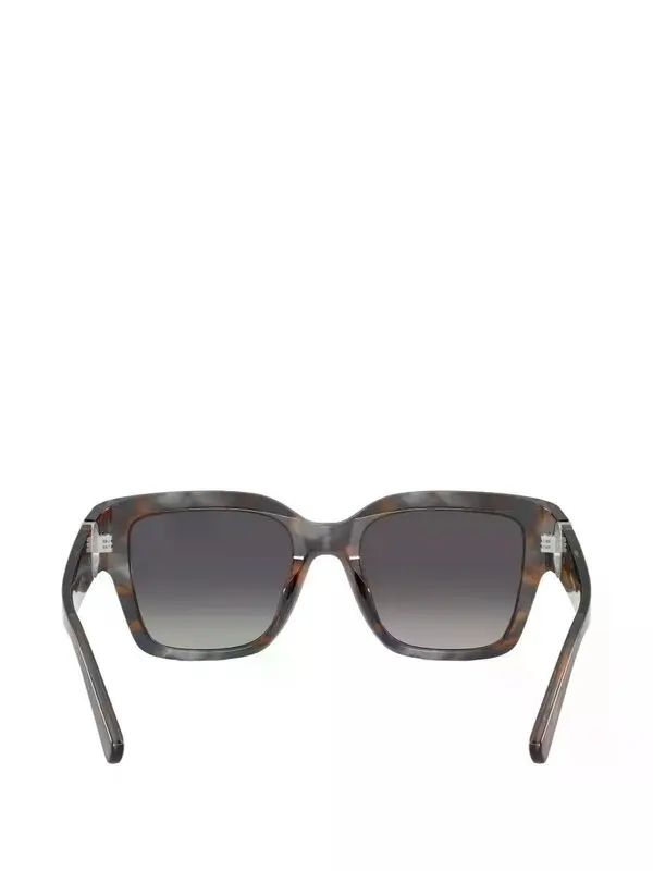 Tory Burch Double T Square Frame Sunglasses