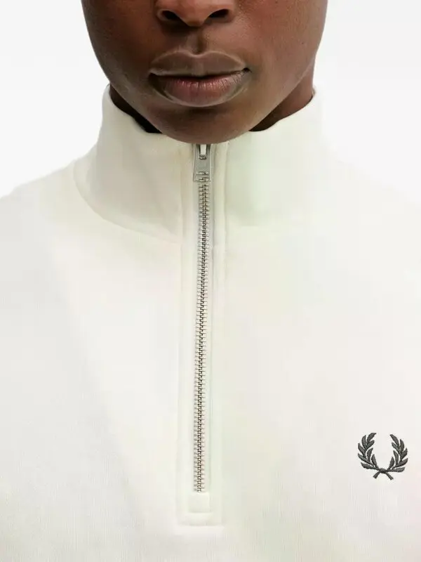 Fred Perry Half-zip Embroidered Logo Sweater