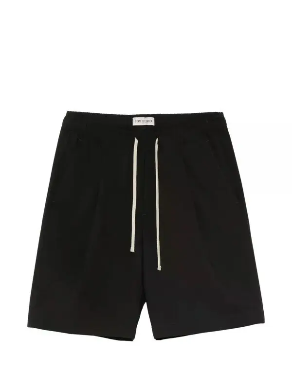 STATE OF ORDER Pleated Shorts With Drawstring Waistband