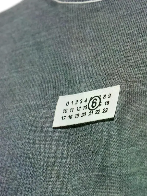 MAISON MARGIELA Logo Patch Fine Knit Sweater