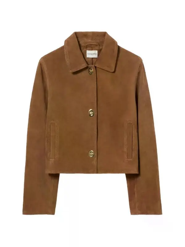 Claudie Pierlot Turn-lock Leather Jacket