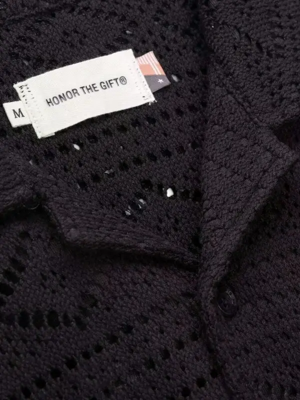 HONOR THE GIFT Pointelle Crochet Shirt