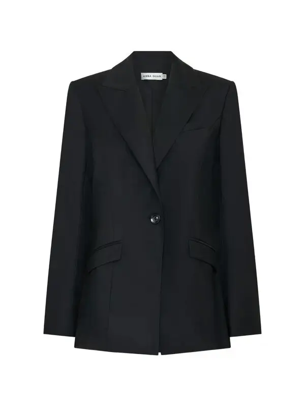Anna Quan Archie Single-breasted Blazer - Black