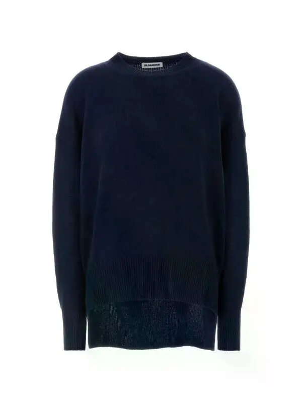 JIL SANDER Fine-knit Long-sleeve Top - Blue