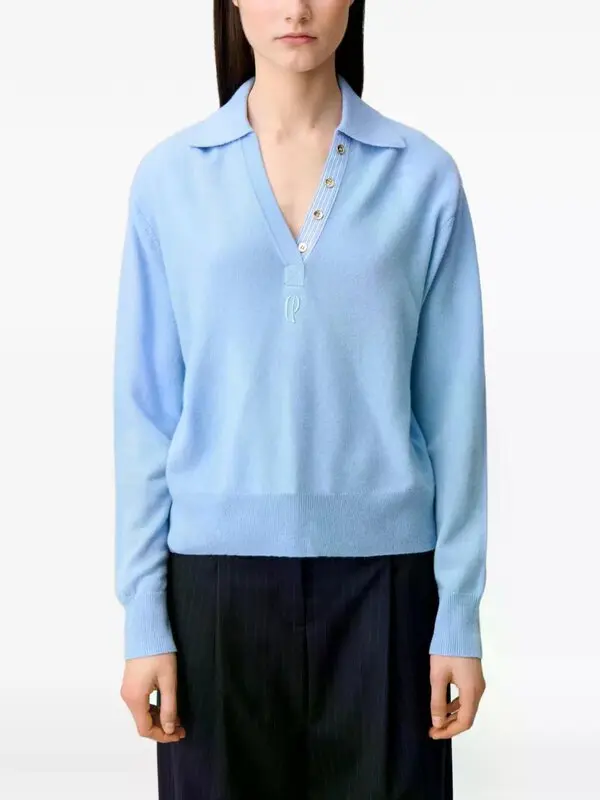Claudie Pierlot Relaxed-fit Striped Wool And Cashmere Jumper