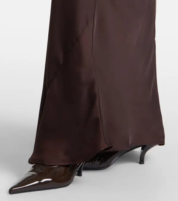 ROTATE BY BIRGER CHRISTENSEN Halterneck Satin Maxi Dress
