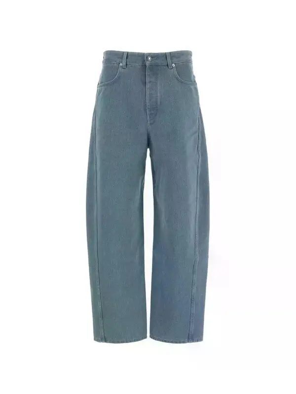 Givenchy Couture Seam Logo-patch Jeans - Blue