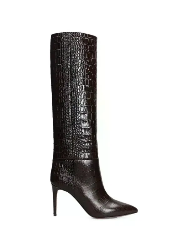 Paris Texas Croc-effect Leather Boots