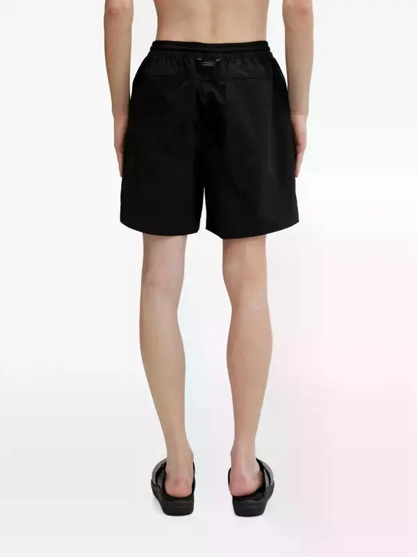 Fred Perry Ripstop Texture Logo Embroidered Shorts