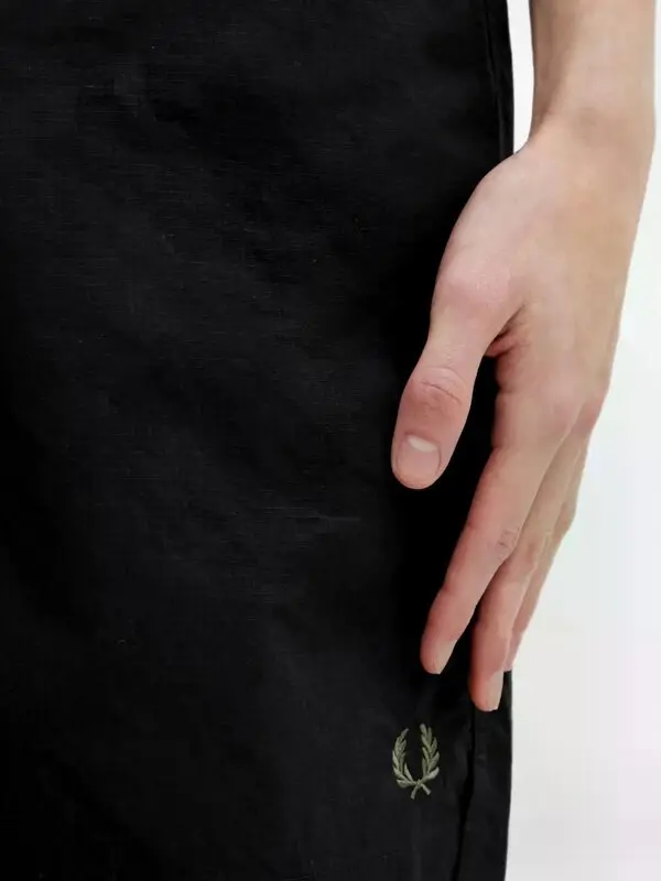 Fred Perry Ripstop Texture Logo Embroidered Shorts