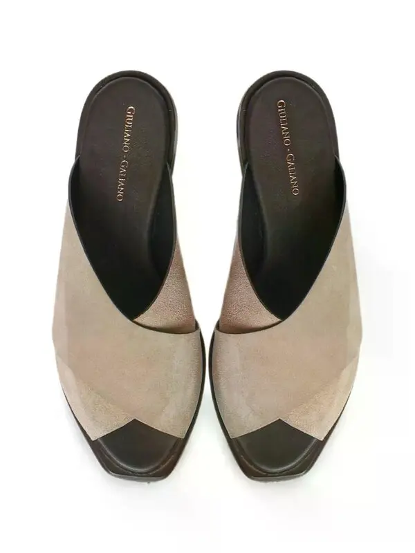 GIULIANO GALIANO Criss-cross Suede Sandals