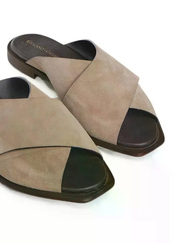 GIULIANO GALIANO Criss-cross Suede Sandals