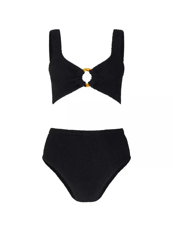 Hunza G Nadine Crinkle-effect Bikini - Black