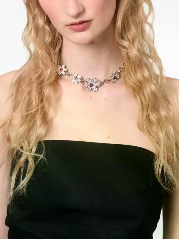 Marni Flower Detail Chain Necklace