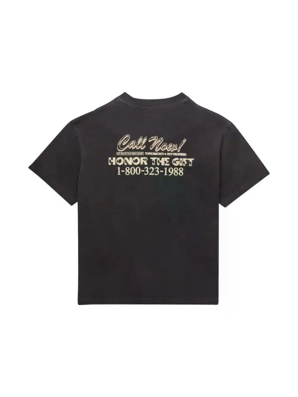 HONOR THE GIFT Puff-print T-shirt - Grey