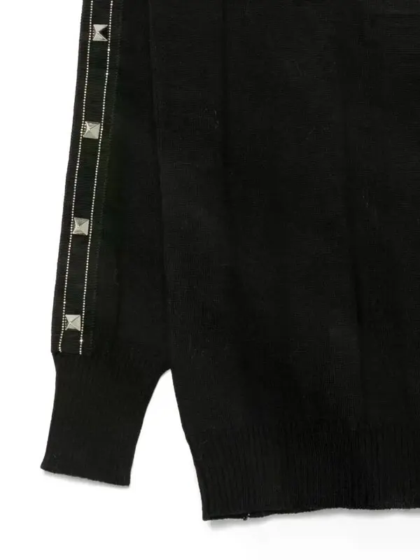 D.exterior Stud-embellished Roll-neck Sweater