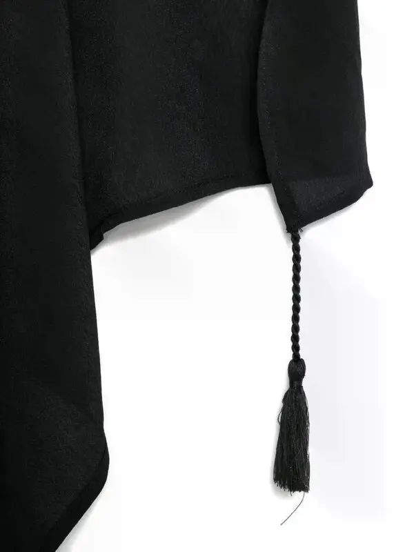 TWINSET Floral-embroidered Tasselled Scarf