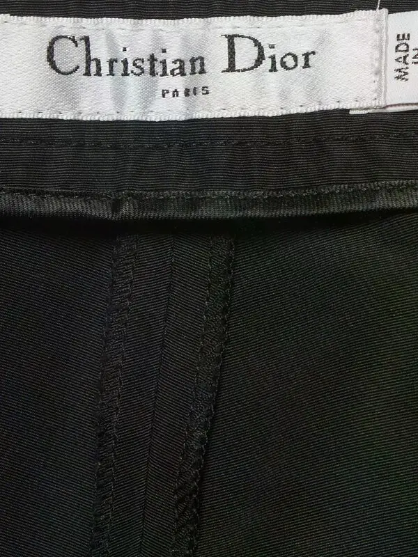Dior Cropped Trousers With Bow Detail