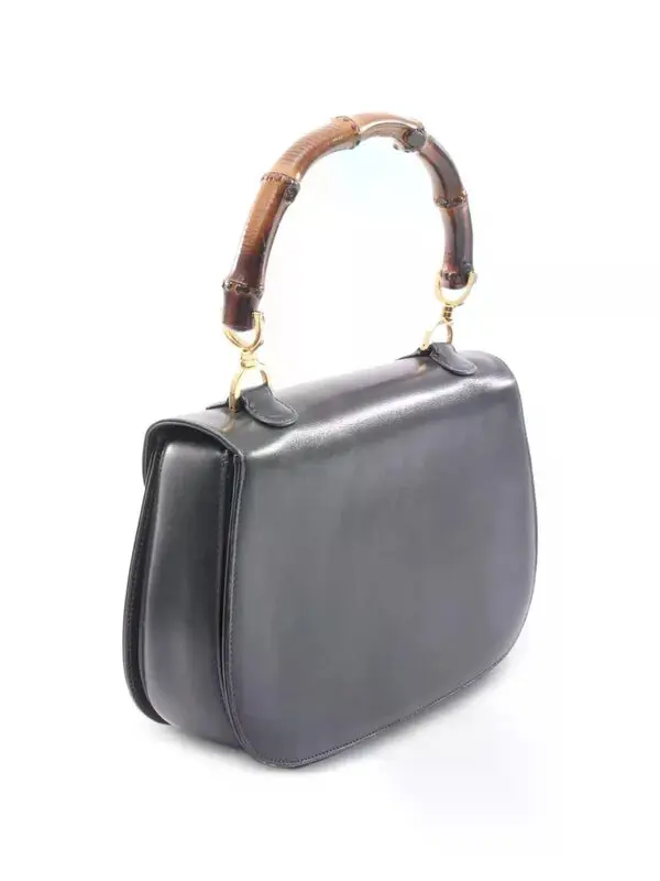 Gucci 1947 Bamboo Top Handle Handbag - Blue