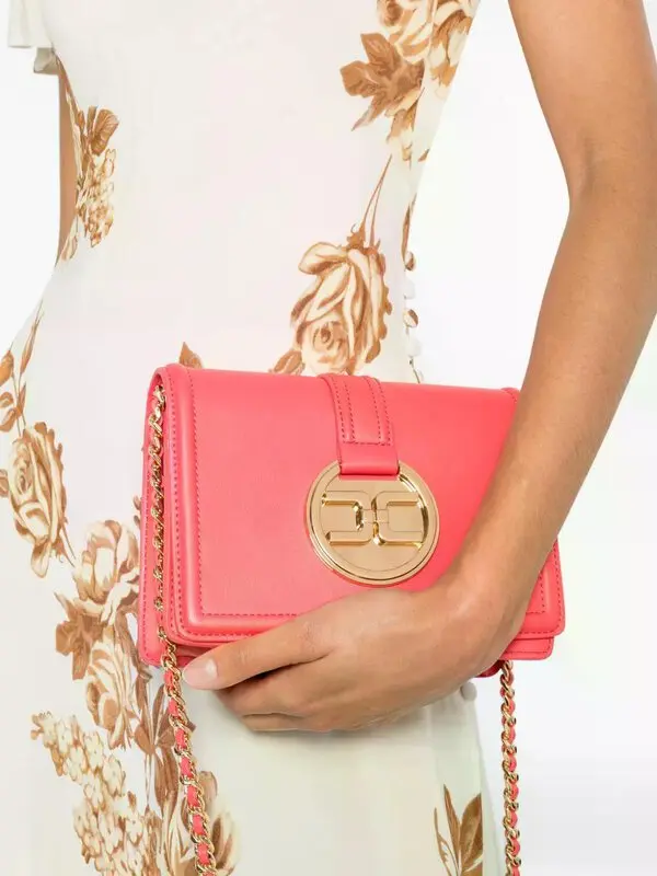 Elisabetta Franchi Logo Plaque Chain-link Shoulder Bag