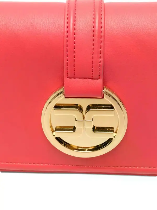 Elisabetta Franchi Logo Plaque Chain-link Shoulder Bag
