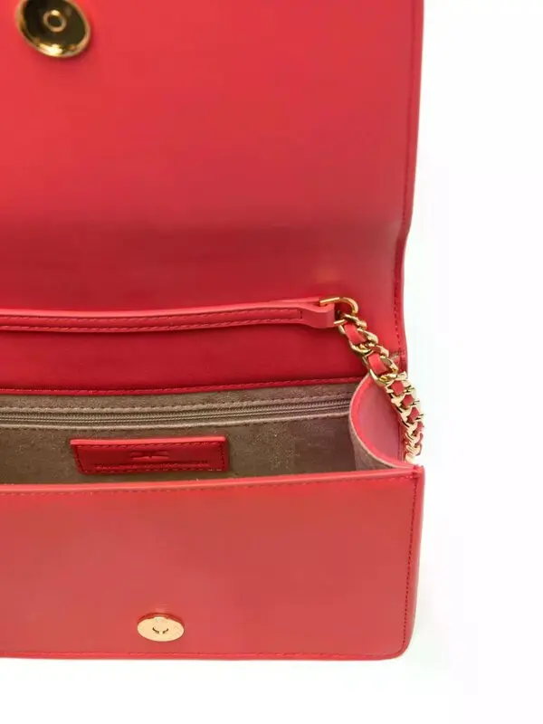 Elisabetta Franchi Logo Plaque Chain-link Shoulder Bag