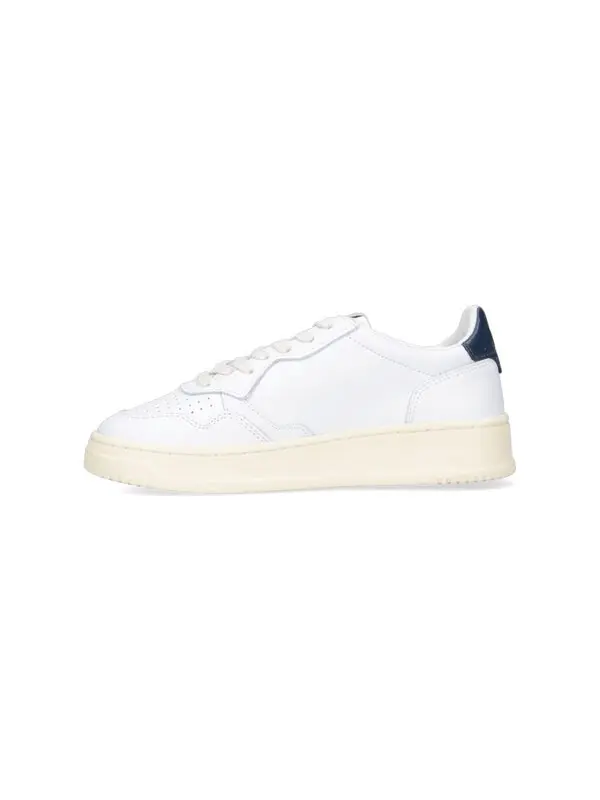 AUTRY Medalist 01" Leather Sneakers - White