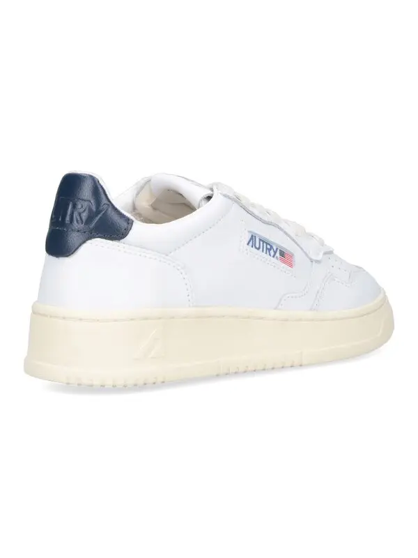 AUTRY Medalist 01" Leather Sneakers - White
