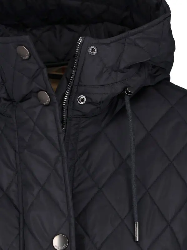 Burberry Quilted Hooded Jacket