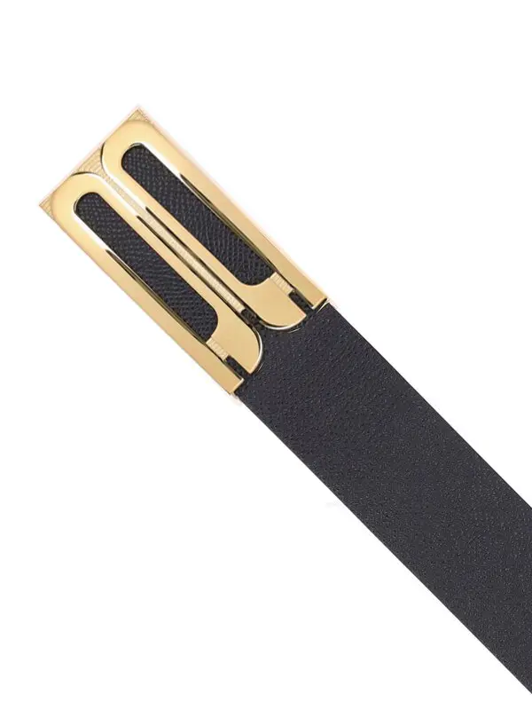 Victoria Beckham Dorian Frame Jumbo Belt - Black