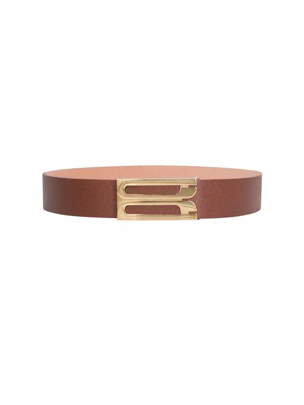 Victoria Beckham Dorian Frame Jumbo Belt - Brown
